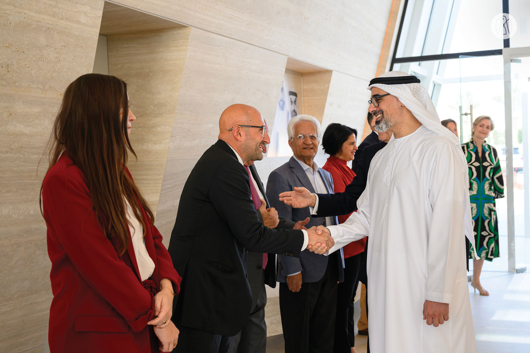 Khaled bin Mohamed bin Zayed visits Bassam Freiha Art Foundation